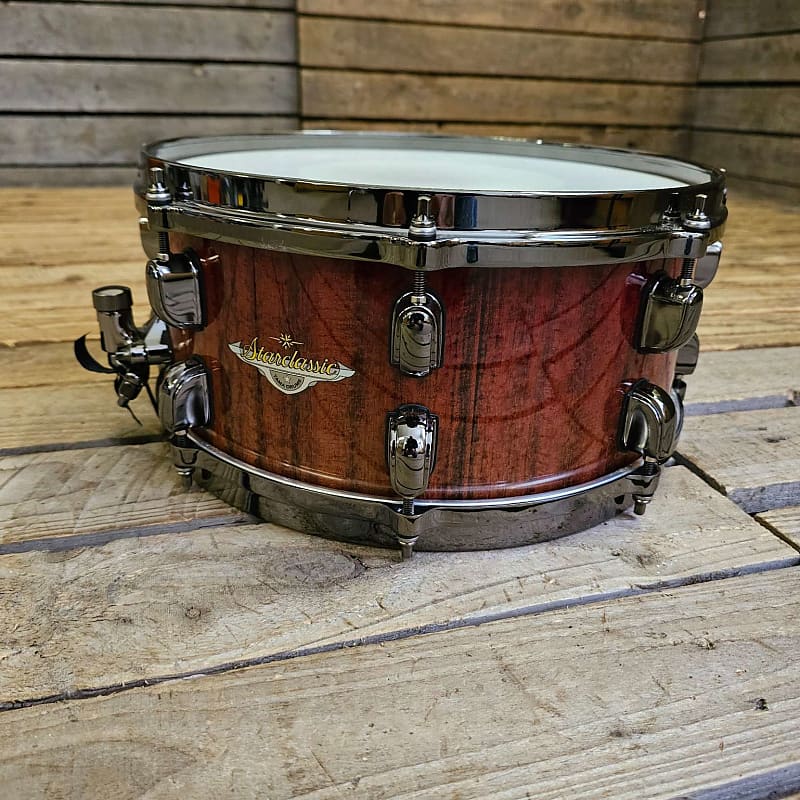 Tama 13" Starclassic Bubinga Snare Drum USED! Crimson | Reverb UK