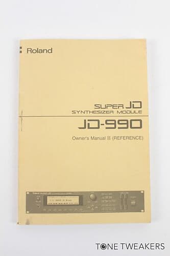 ROLAND JD-990 OWNERS MANUAL II REFERENCE synthesizer module | Reverb