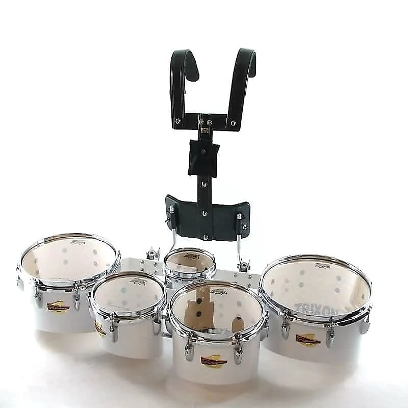 Trixon Field Series Tenor Marching Toms - Set Of 5 - White | Reverb