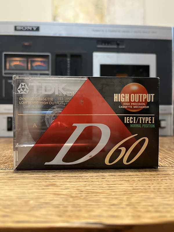 TDK 60 D6 High Output Type I Cassette 1980’s - Clear | Reverb