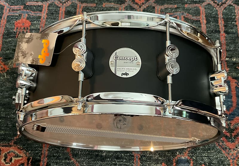 PDP Concept Maple Snare Drum - 5.5" x 14" - Satin Black | Reverb