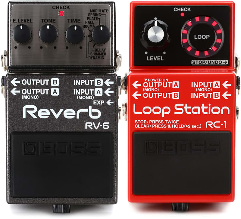 Boss RV-6 Digital Reverb Pedal Bundle with Boss RC-1 Loop | Reverb