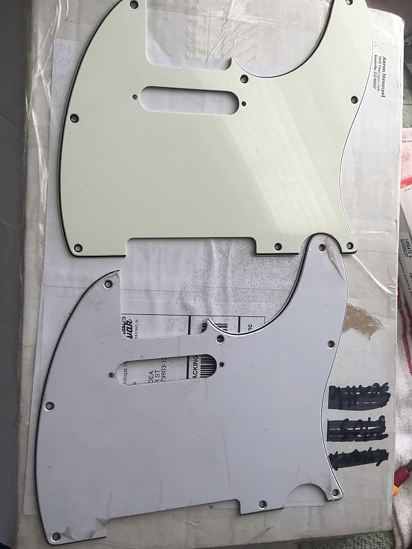 Fender Telecaster pickguard White parchment | Reverb