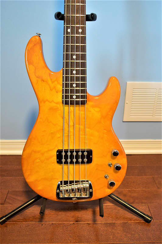 G&L L-1505 1996 Honeyburst Amazing Vintage G&L 5 string bass | Reverb