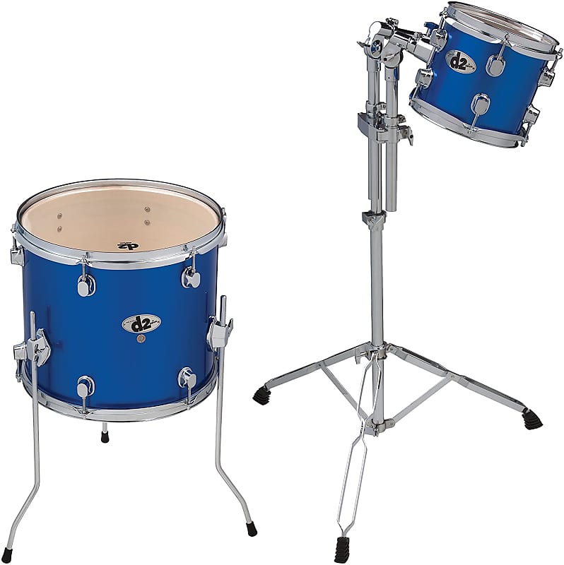 ddrum D2 2-Piece Add-On Tom Drum Pack, Blue (Rack Tom Drum, | Reverb