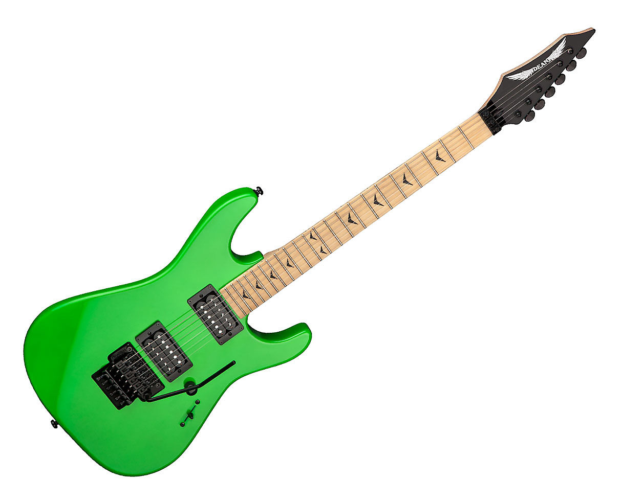 Dean Custom Zone II Floyd Nuclear Green | Reverb