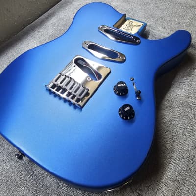 Warmoth Tele custom body - Satin lake placid blue | Reverb