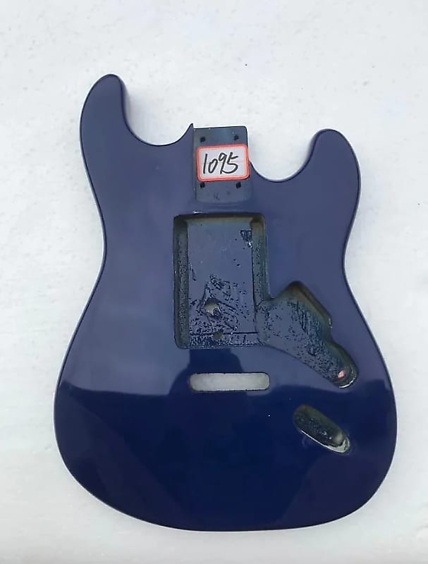 Strat Style Guitar Body Dark Blue | Reverb