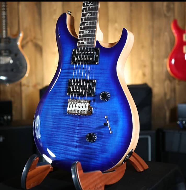 PRS SE Custom 24 Faded Blue Burst | Reverb