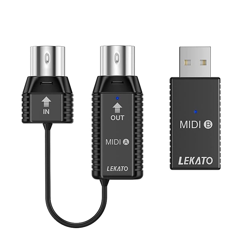 LEKATO Wireless Bluetooth MIDI Adapter Ultra Low Latency 5 | Reverb