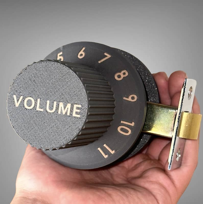 Guitar Volume Door Knob Deluxe set. Ebony & Bamboo | Reverb