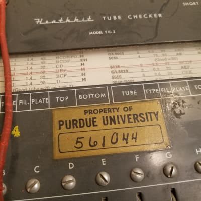 Heathkit TC-2 Vacuum Tube Emission Tester from Purdue | Reverb