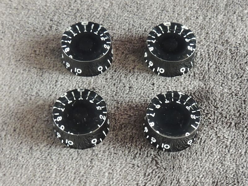 Allparts Speed Knobs - Black - Set of 4 | Reverb