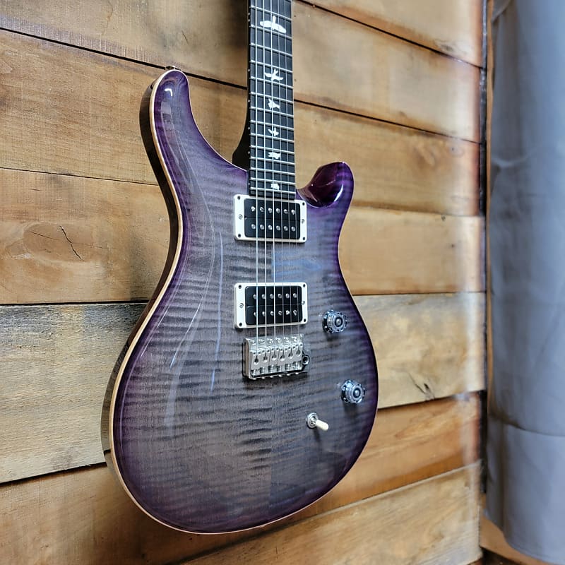 PRS CE24 Ebony Fretboard - Faded Grey Black Purple Burst w/ | Reverb