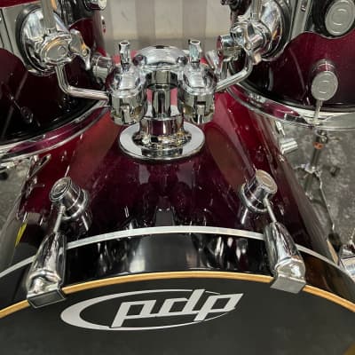 PDP X7 Series 7-Piece Drum Set w/ Hardware, Pink to Black | Reverb