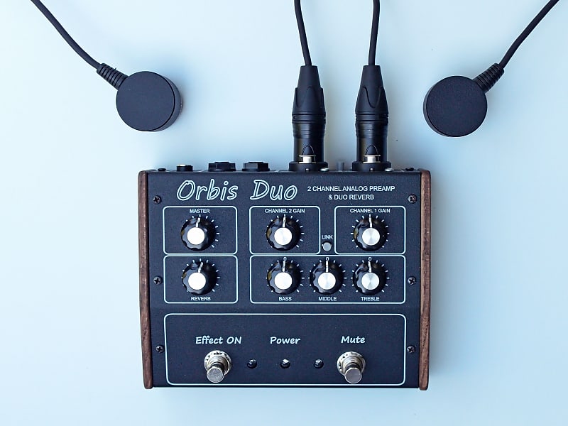 Orbis Duo Handpan Preamp + 2 OM microphones (pickups) | Reverb