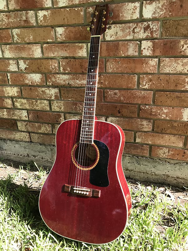 Washburn D100M/TWR Red acoustic guitar | Reverb