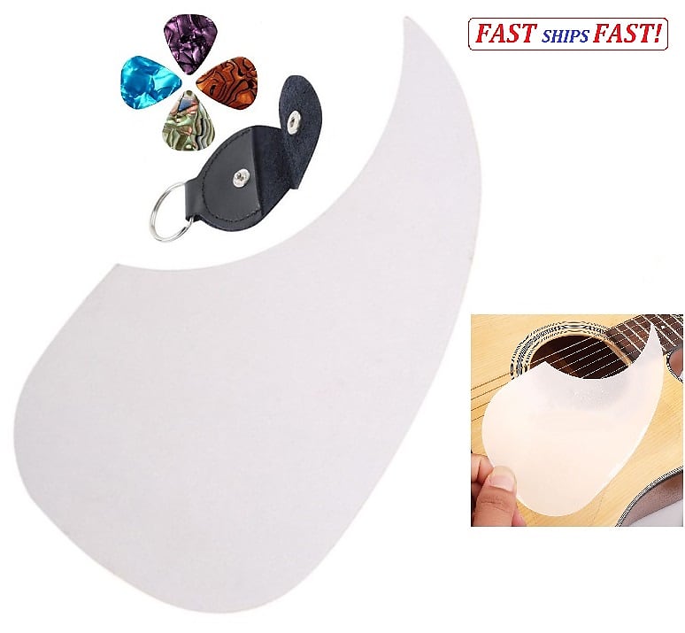Clear Transparent Acoustic Guitar Pickguard Scratch | Reverb
