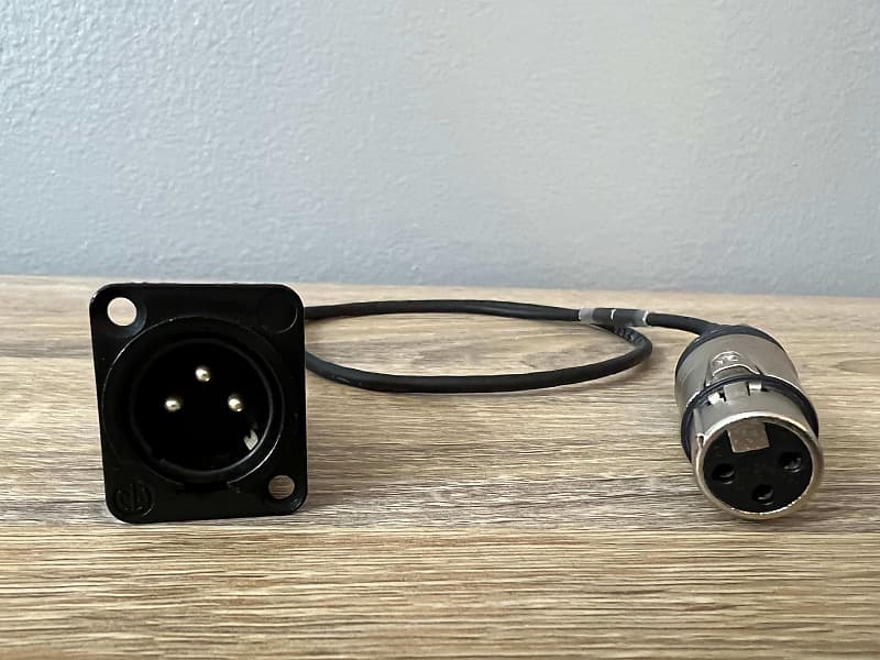 Panel Mounted Female XLR to Male XLR | Reverb