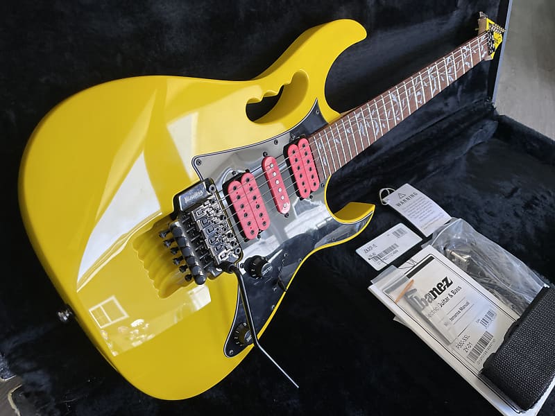 Ibanez JEM-JRSP 1P-02 Steve Vai JEM Junior Signature YELLOW & | Reverb
