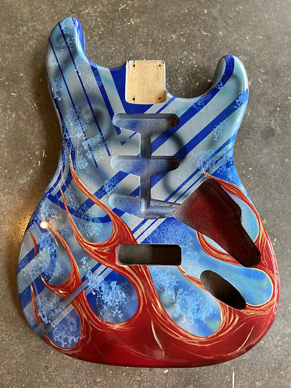 Custom Painted Strat Body EH 2007 | Reverb