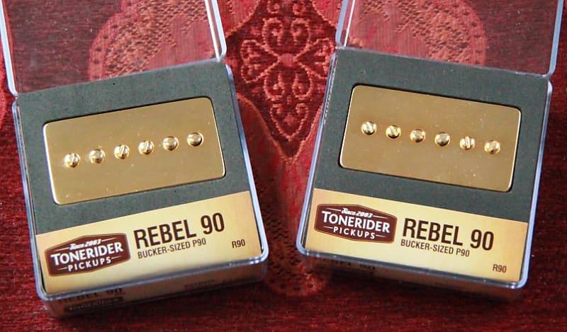 TONERIDER REBEL 90 SET R90 Bucker GOLD Alnico II P90 7.9+8.5k | Reverb