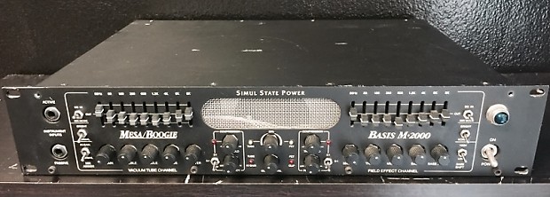 Mesa Boogie Basis M-2000 Rackmount Tube Bass Amp Head | Reverb UK