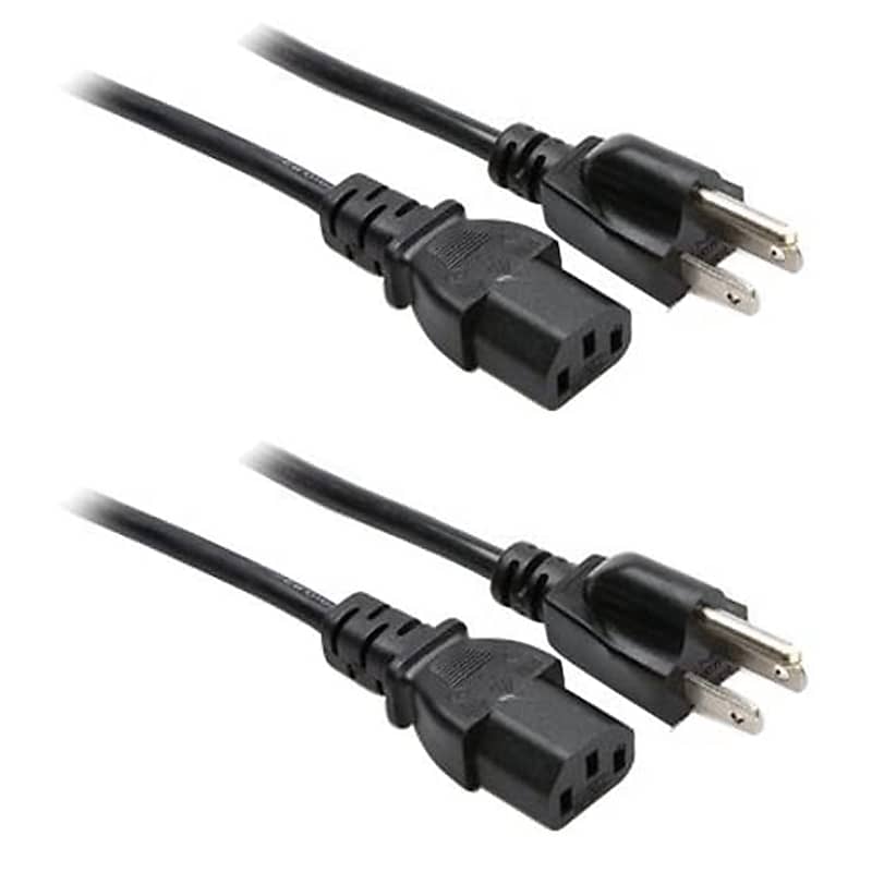 (2-Pack) Pro-Elec AC 3' Power Cords 18AWG; 3-Prong Straight | Reverb