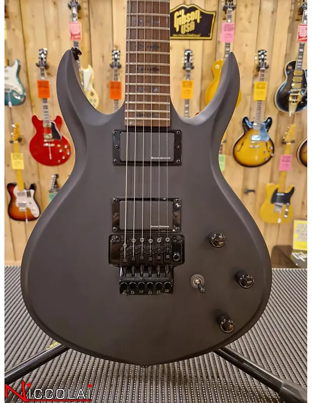 SCHECTER DEVIL 6 FR SBK Satin Black | Reverb