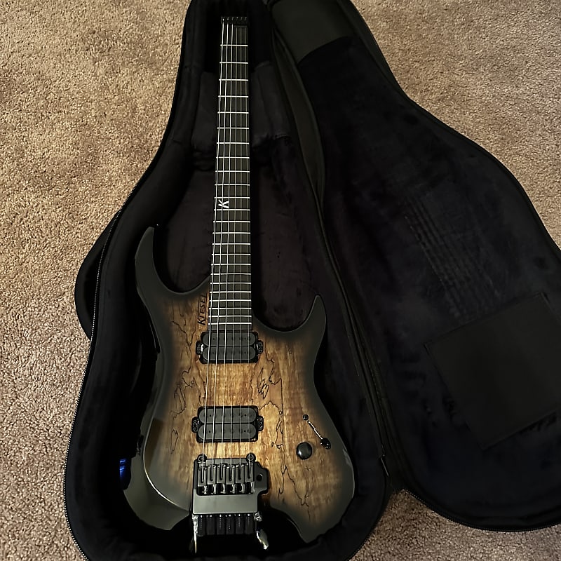 Kiesel Osiris 2023 - headless, ebony fingerboard, spalted | Reverb