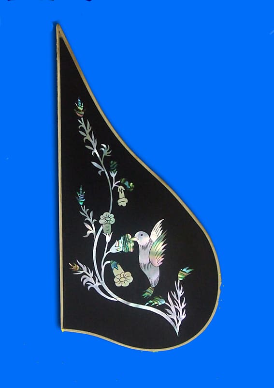 Mandolin Part-Rosewood Pickguard w/MOP Art Inlay (163) | Reverb UK