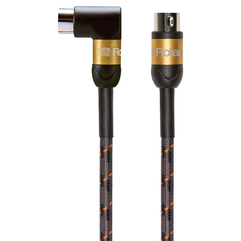 Roland RMIDI-G15A 15 ft. / 4.5m MIDI Cable - Angled/Straight | Reverb