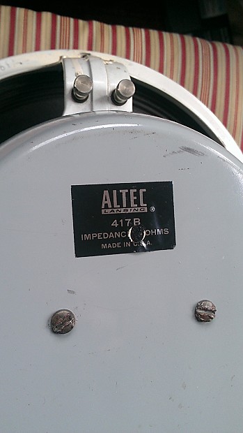 Altec 417B 12" Speaker 1968? White/Grey | Reverb