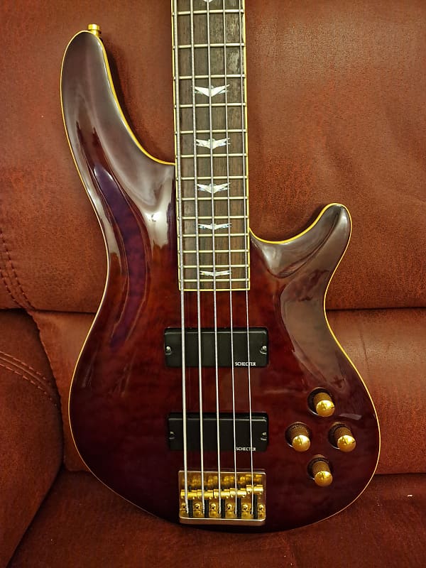Schecter Omen Extreme-5 Active 5-String Bass Black Cherry | Reverb UK