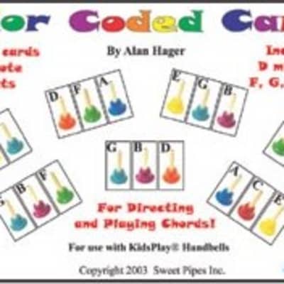 Rhythm Band Color Coded Handbell Cards/36 Chords | Reverb