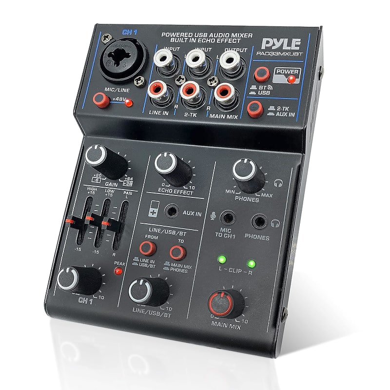 Professional Wireless Dj Audio Mixer - 3-Channel Bluetooth Dj | Reverb