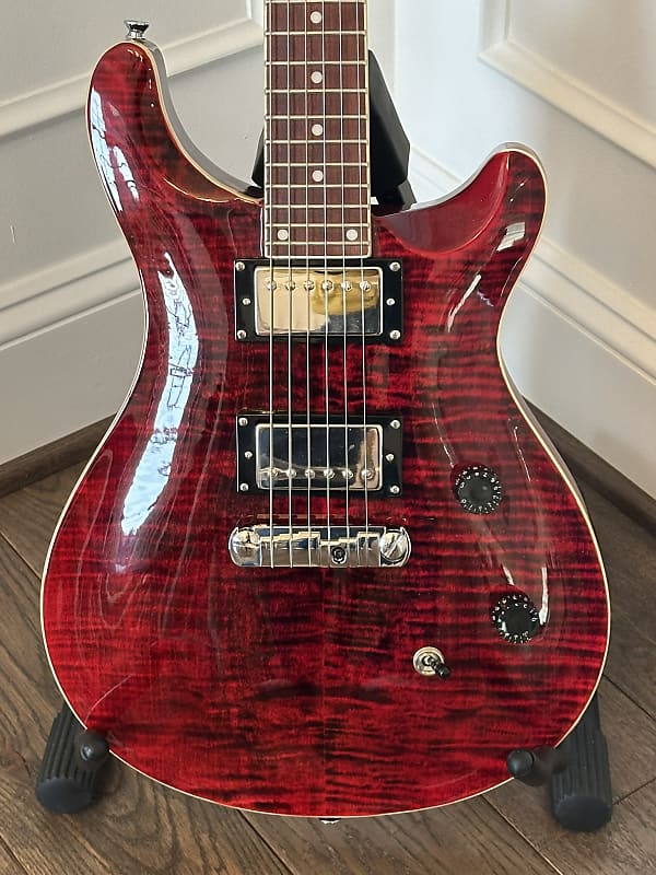 Harley Benton CST-24 Black Cherry Flame | Reverb