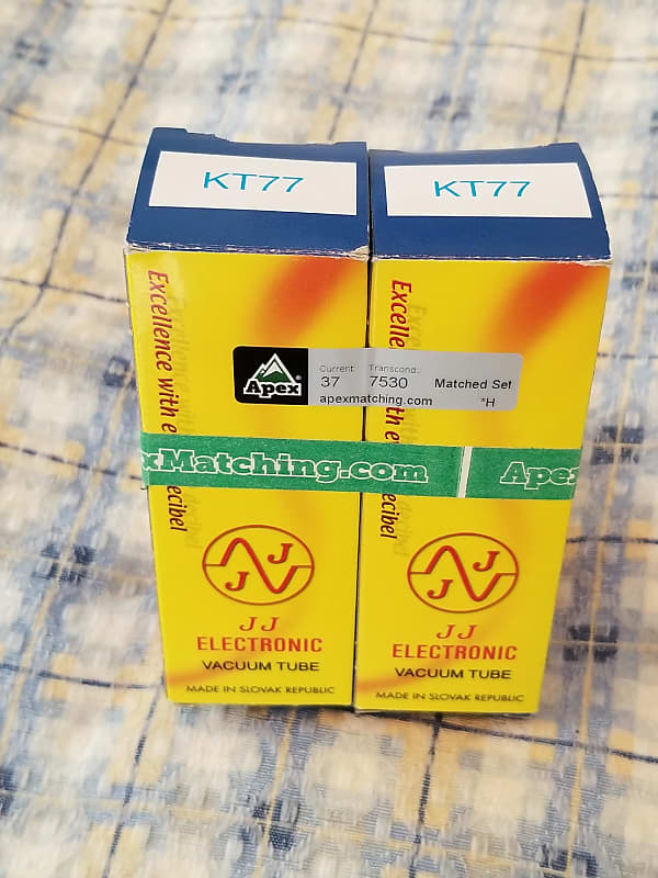 JJ Electronic KT77 Apex Matched Tube Pair | Reverb
