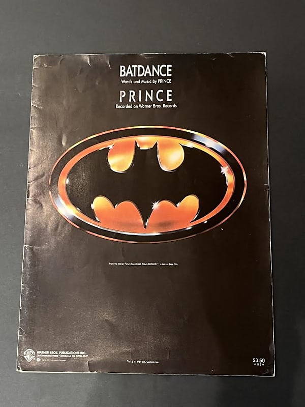 Batdance by Prince Piano, Vocal and Guitar Sheet Music | Reverb