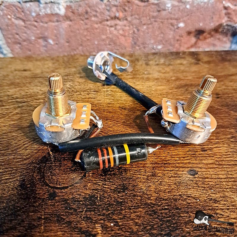 Gibson Custom Shop Wiring Harness - 2 Pot LP Jr w/ Bumble Bee | Reverb