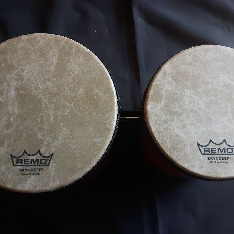 New Remo BG-5300 Pre Tuned Bongo's Red | Reverb