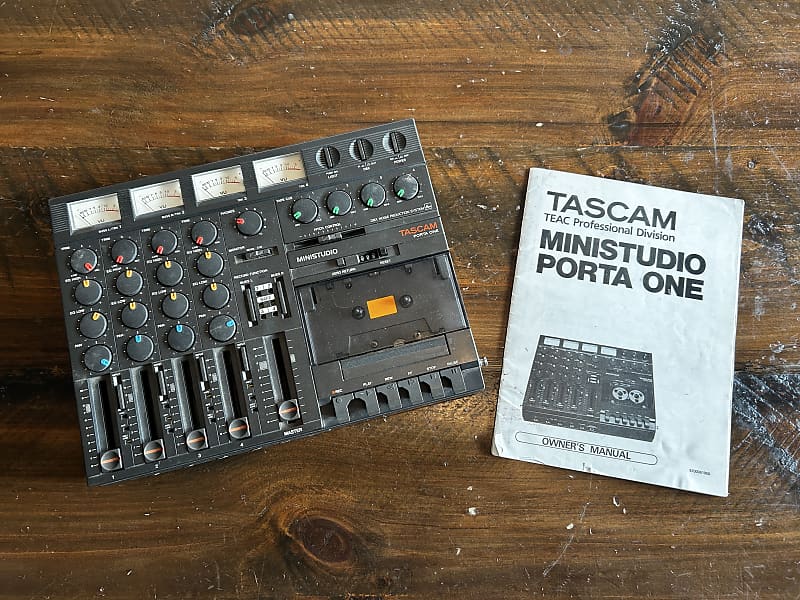 Tascam Porta 01 1980s Cassette 4-track recorder mixer | Reverb