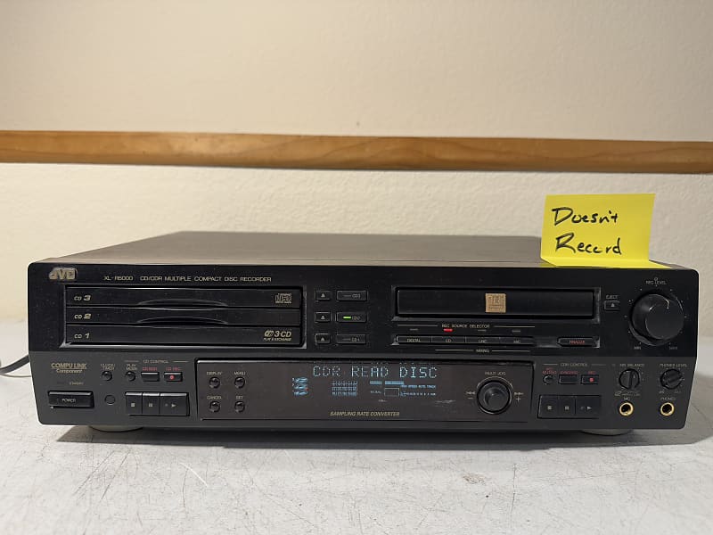 JVC XL-R5000BK CD Recorder 3 Compact Disc Burner CD-R/RW | Reverb