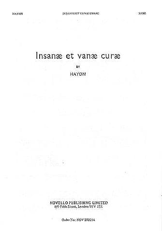 Insanae Et Vanae Curae Vocal Score Franz Joseph Haydn | Reverb