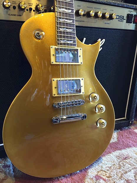 ESP LTD Deluxe Series EC-1000 MGO 2009 Gold Metallic in | Reverb