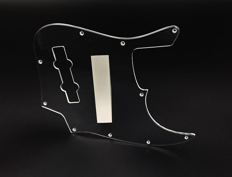 clear acrylic pickguard for us/mex fender 4 string standard | Reverb