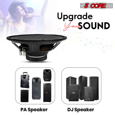 5 Core Speaker Subwoofer Pair 12 Inch PA DJ Subs 200W Max Pro | Reverb