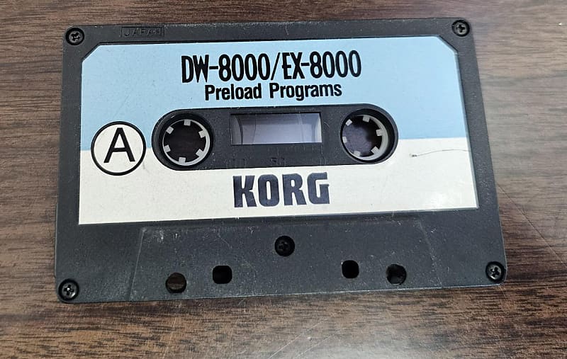 Korg KORG DW-8000 EX-8000 PreLoad Programs Cassette Tape | Reverb