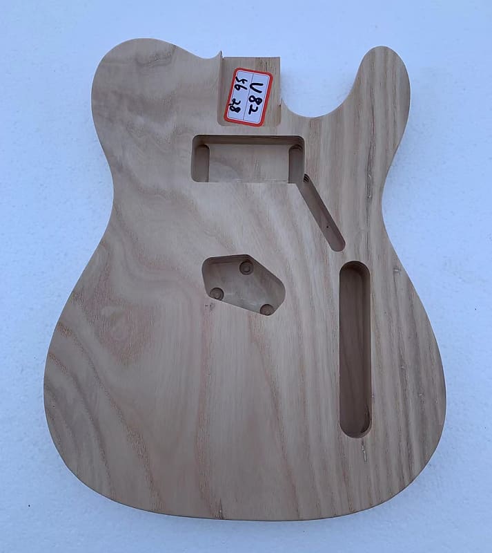 Unfinished Telecaster Tele Style Ash Wood Guitar Solid Body | Reverb