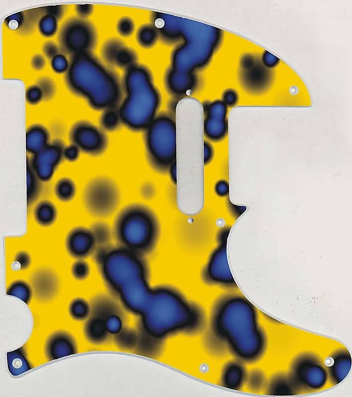 Graphical pickguard Fender Telecaster Tele Standard 8 Hole | Reverb